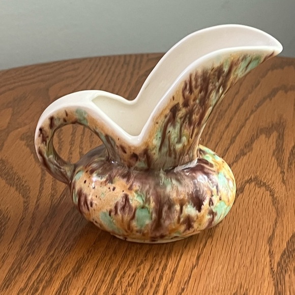 Dining | Verna Pottery Cape Cod Brown Green Purple Drip Glaze Handmade ...